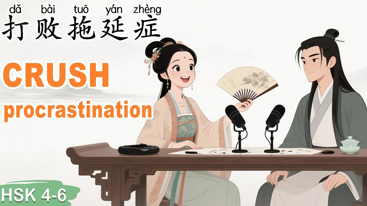 HSK 4–6｜How to Overcome Procrastination and Learn Chinese Effectively! #learnchinese