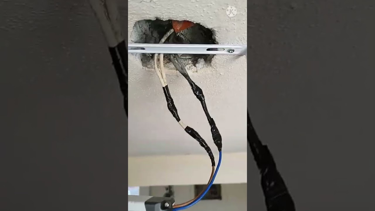 How to install a surface-mounted LED light #electricalinstallations #electricity #light