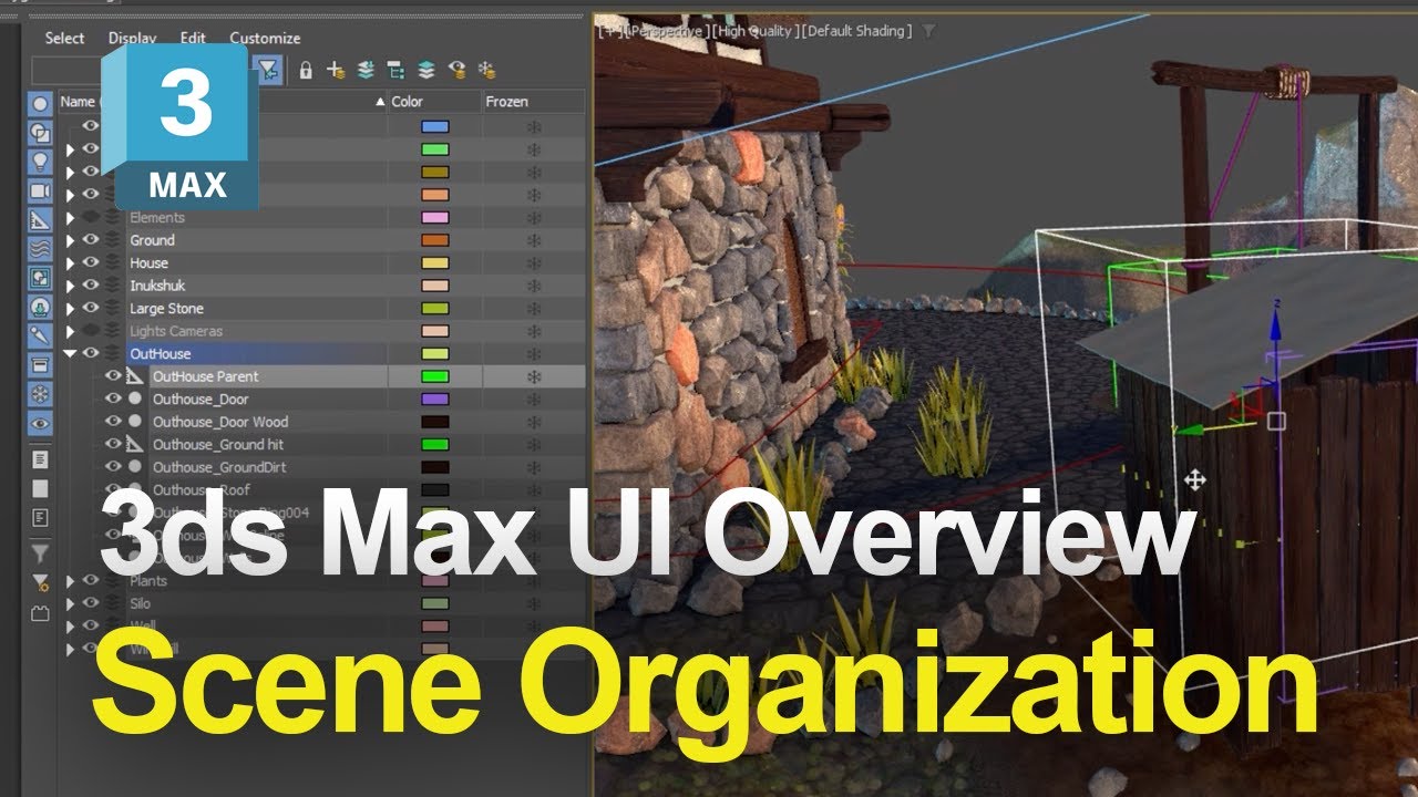 Autodesk 3ds Max UI Overview: Scene Organization