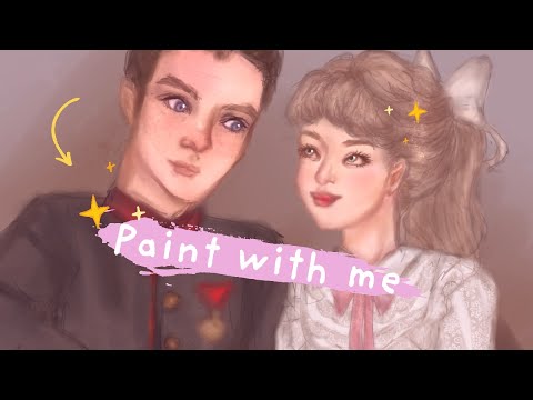 Romy Schneider And Alain Delon | speed paint