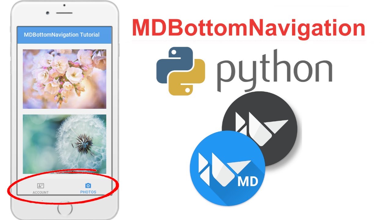Learn to Make Beautiful Mobile Apps in Python | KivyMD Tutorial - MDBottomNavigation