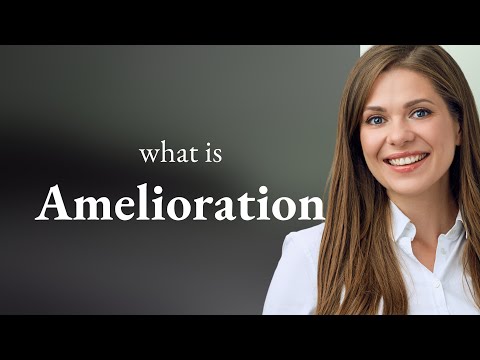 Amelioration • meaning of AMELIORATION