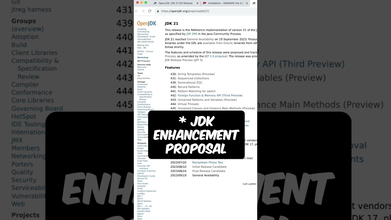 Java 21 includes 15 new JEPs (JDK Enhancement Proposals)