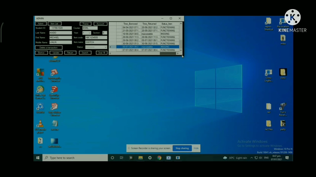 Computer Laboratory and Inventory Management Application With Statistics.