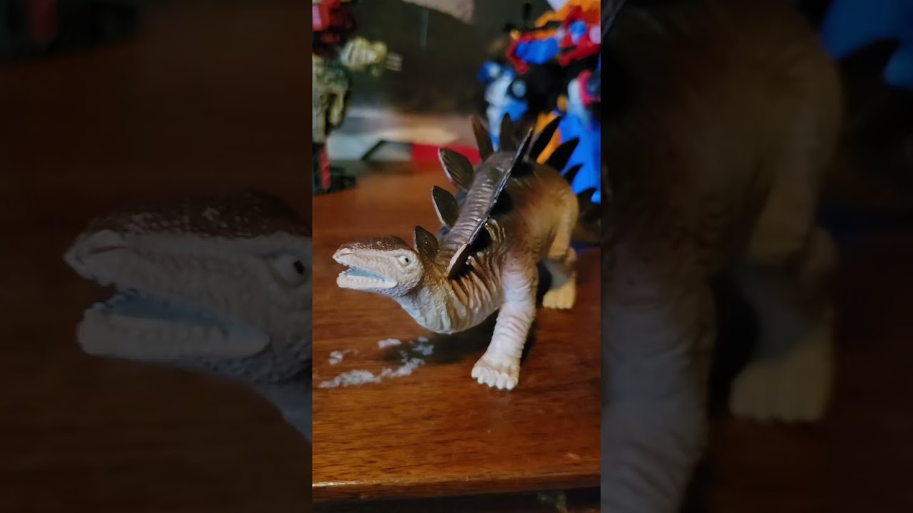This stegosaurus toy under minute 13+