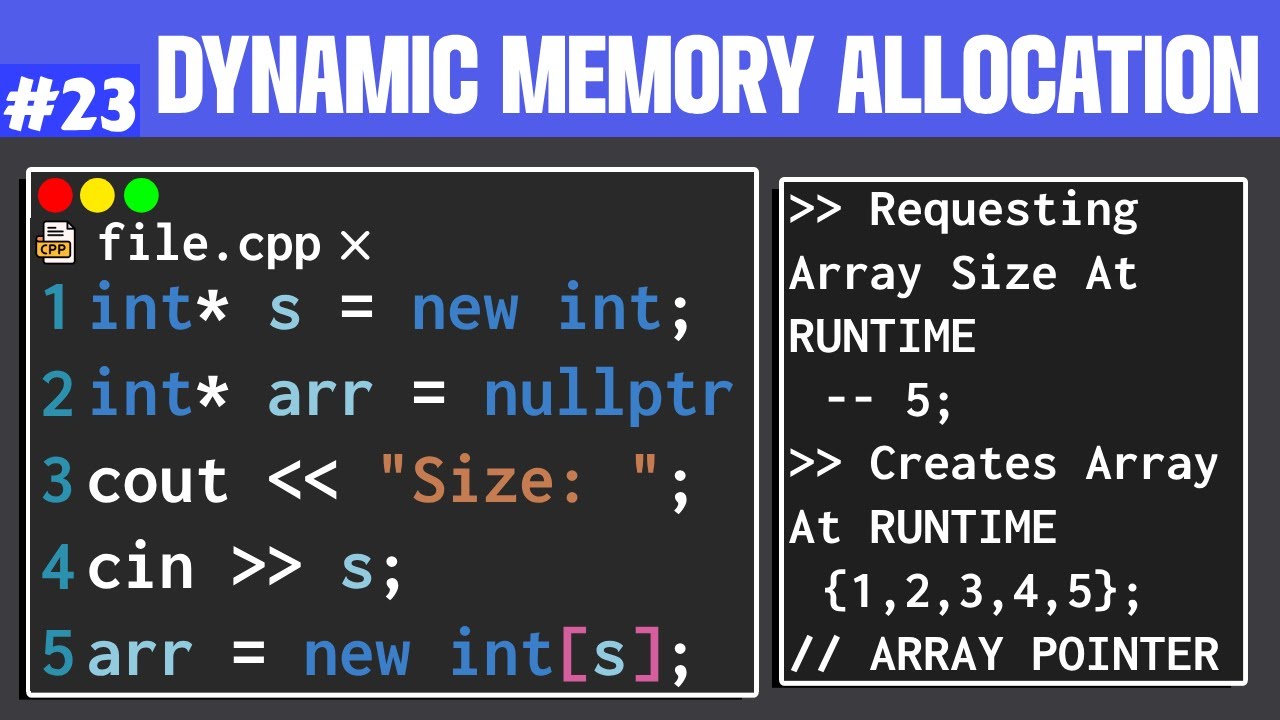 Dynamic Memory Allocation in C++