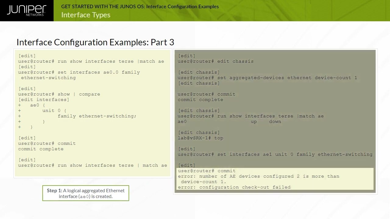 Get Started with the Junos OS Module 10