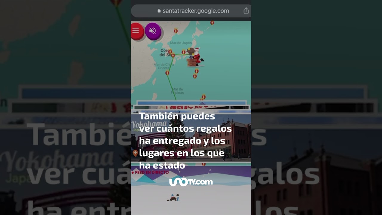¡Así puedes seguir el recorrido de Santa Claus desde tu celular!