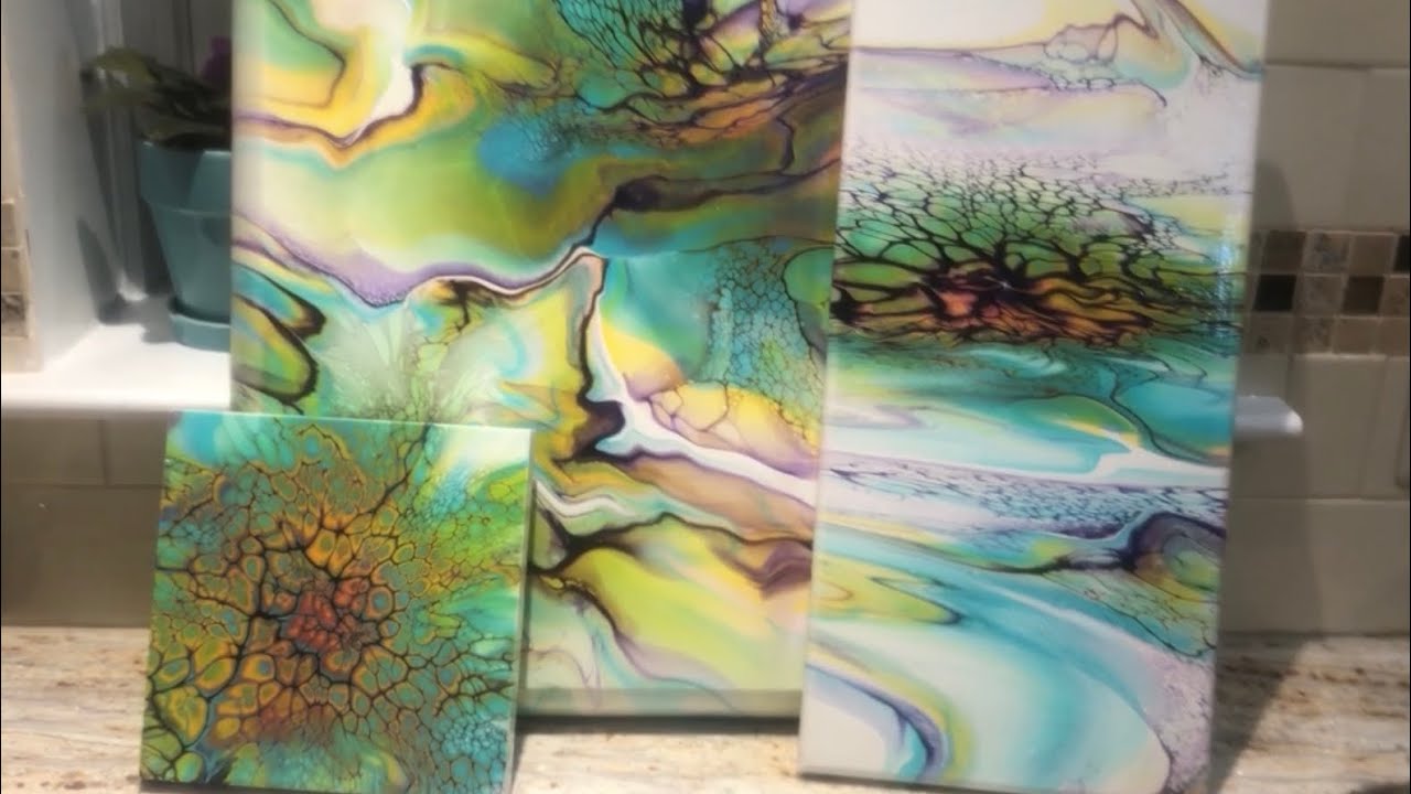323. Fluid Art Abstract With A Focal Point! /  sheleeart bloom /  bloom technique