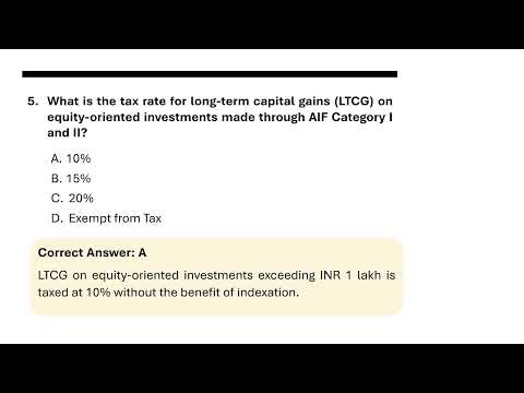 NISM Series XIX-A: Alternative Investment Funds (Category I and II) Distributors