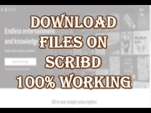 How to DOWNLOAD files on SCRIBD (100% Working)