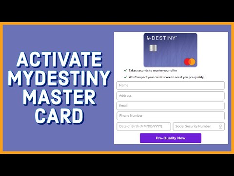 How to Activate Destiny Mastercard Online 2023?