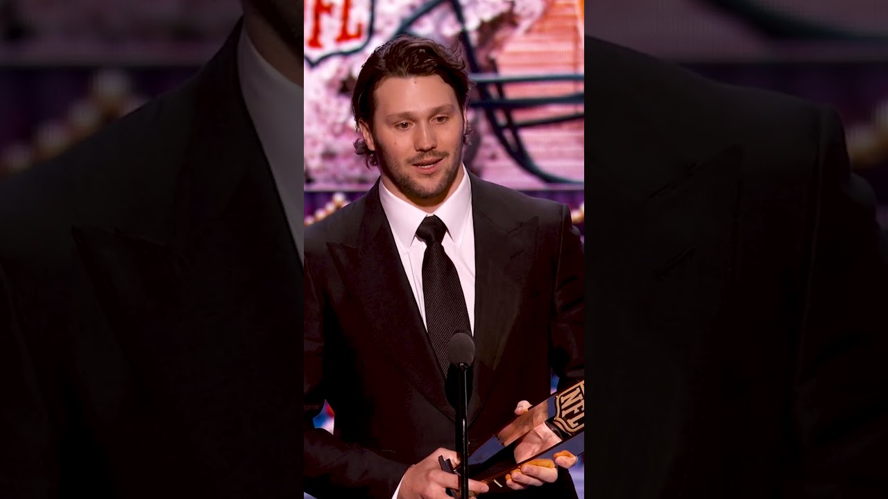 Josh Allen wins NFL MVP 🏆 #NFL #football #joshallen #bills