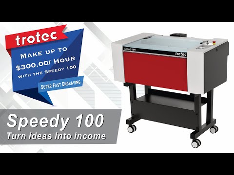 Trotec Speedy 100 Laser Machine Demo Video