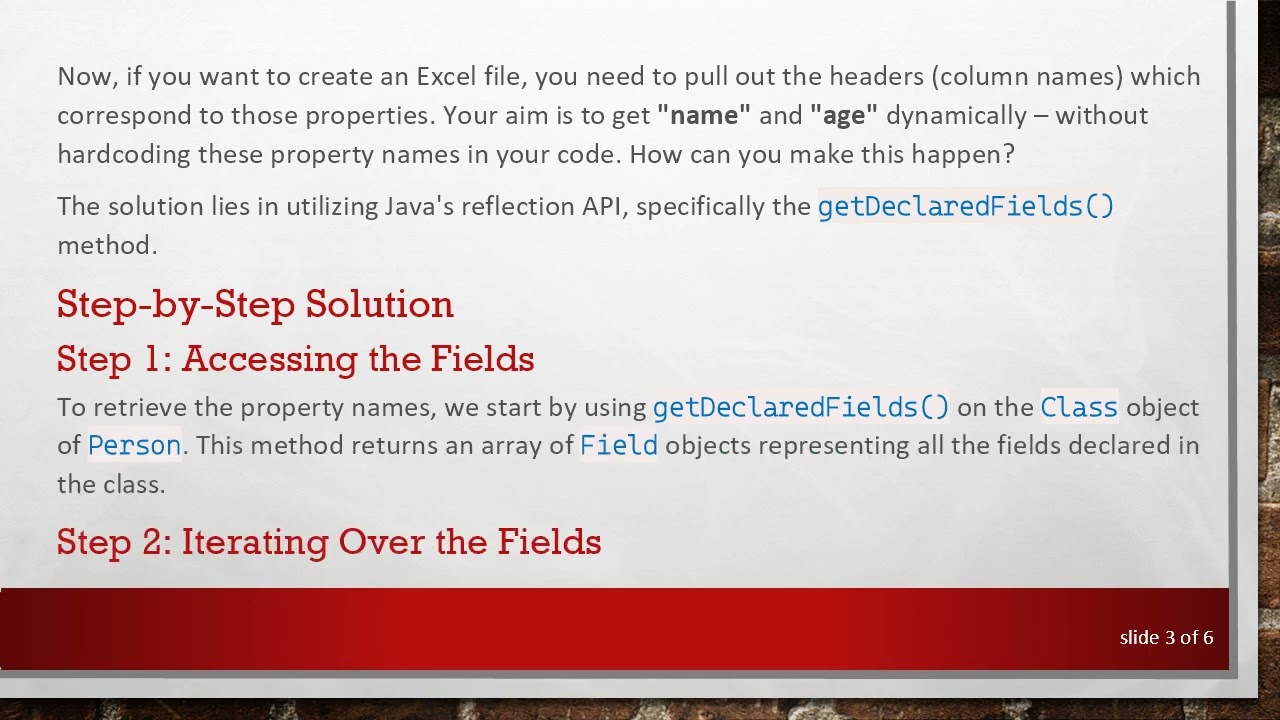 How to Retrieve Property Names Using Java Reflection in Your Code