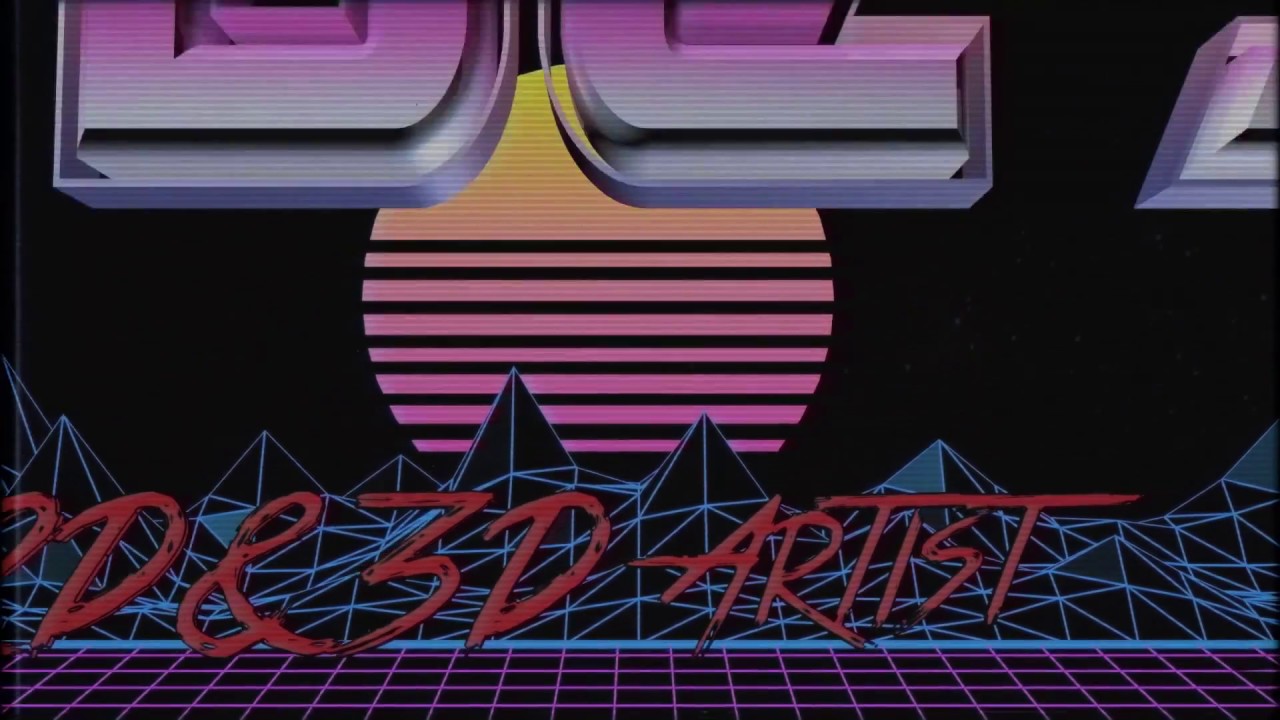 Rafaël De Jongh - 2D/3D Artist - 80's Intro