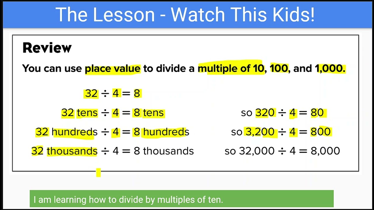 Reveal Math Grade 4 Lesson 7.1
