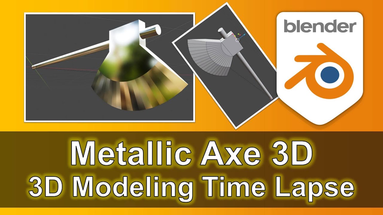 Axe 3D Modeling | Blender | Time Lapse Demo