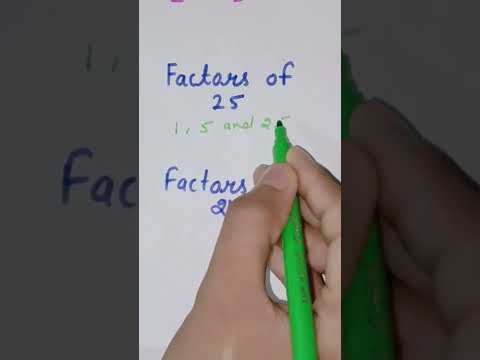 factor of 25 | How to find factors #shorts