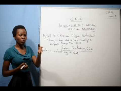 Form 1 - Cre (What Is Christian Religious Education )