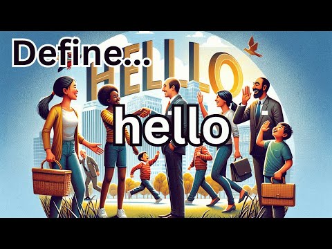 Define Hello and Use Hello in a Sentence 3 Times