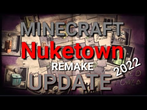 Nuketown in minecraft UPDATED 100% Working COD Zombies Map