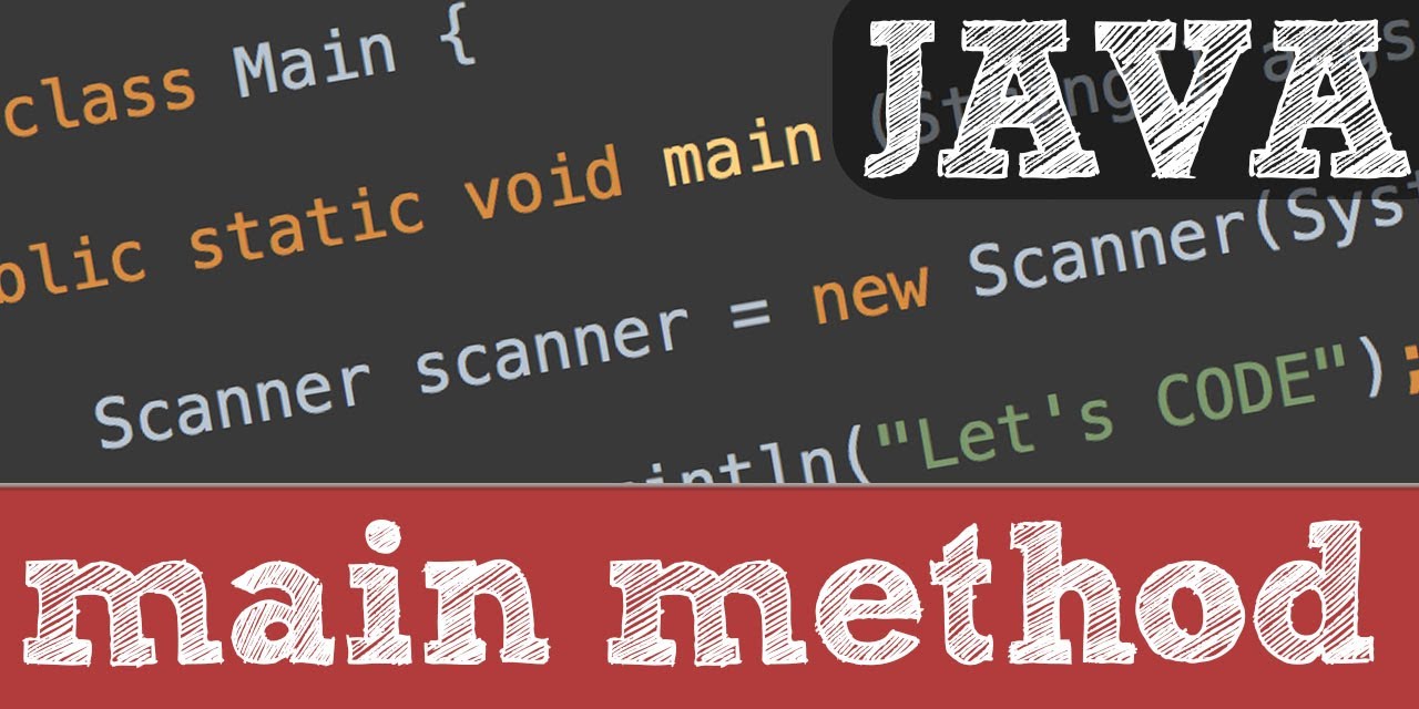 main method and program structure in Java - programming tutorial