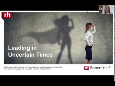 Webinar: Leading in Uncertain Times