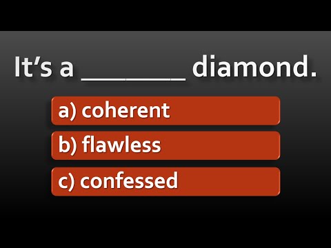 Advanced Vocabulary Test | English Vocabulary Test