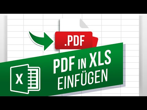 PDF in Excel einbinden | PDF als Objekt in Excel einfügen