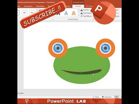 Drawing Frog Robot Character using PowerPoint #powerpointtutorial #powerpoint