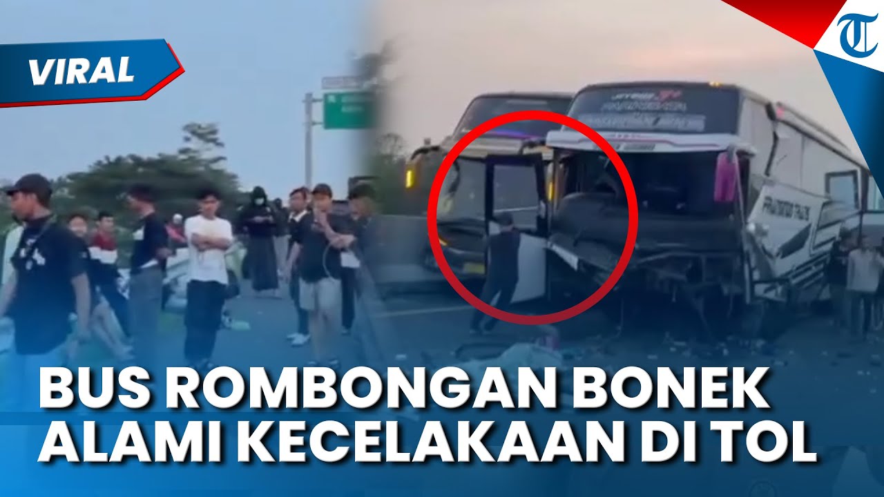Ngeri! Rombongan Bus Bonek Alami Kecelakaan di Tol Pekalongan, Bus ...