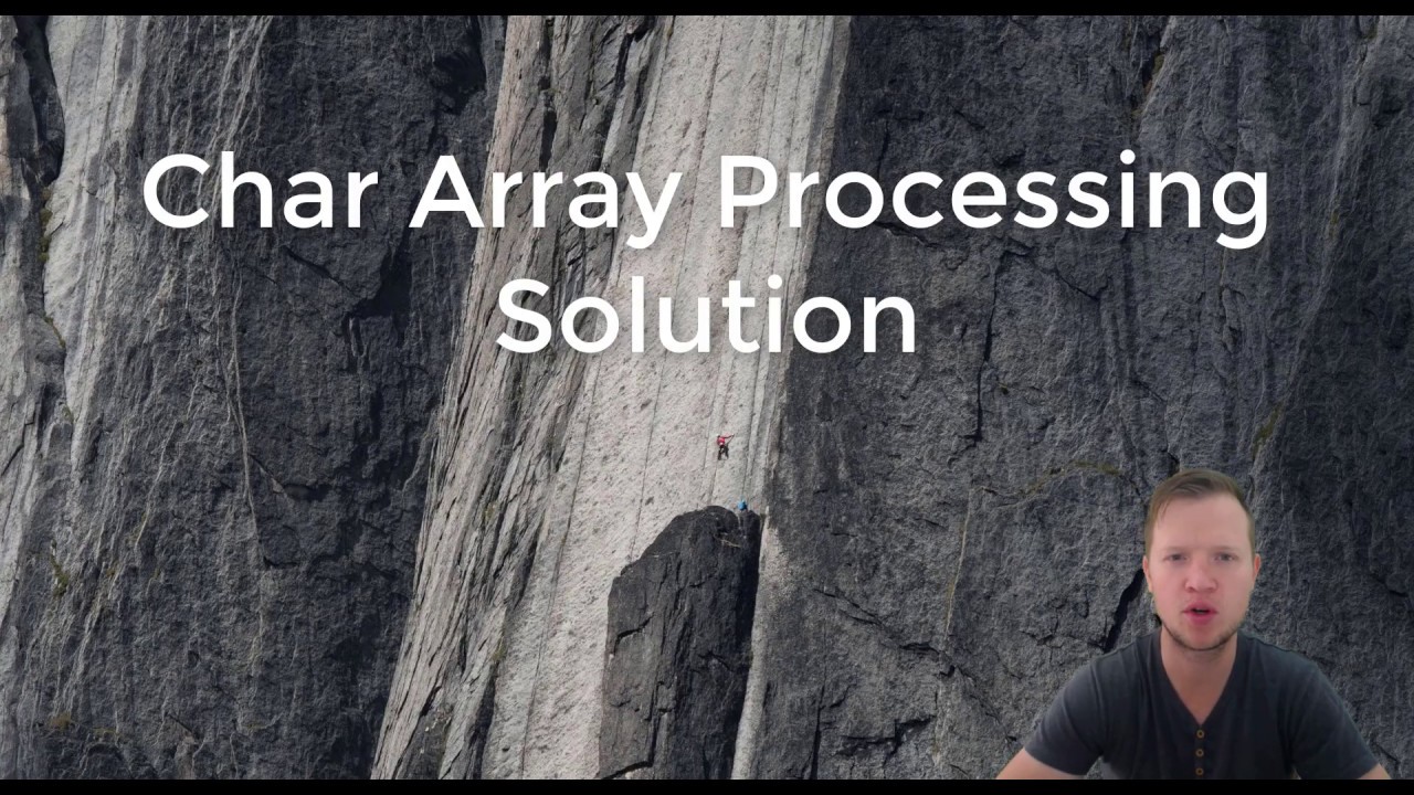 Ex8. C Programming - Char Array Processing Solution (EV5 memo)