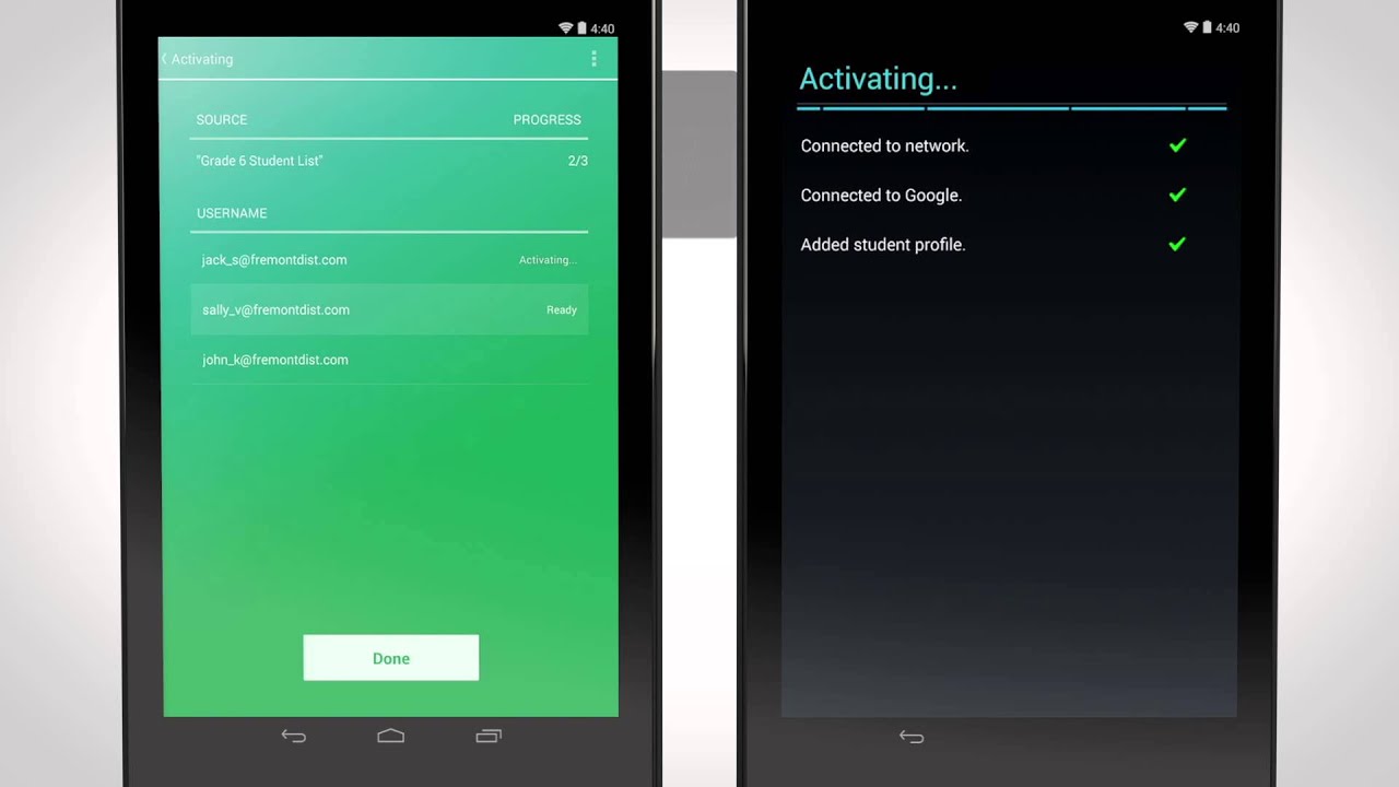 Google Play for Education: Tablet Setup