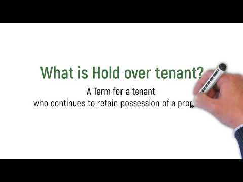 What does 'Hold Over Tenant' mean in Real Estate