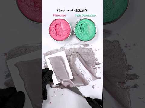 How to make Silver?!..Satisfying Color mixing🎨 #colormixing #satisfying #asmr