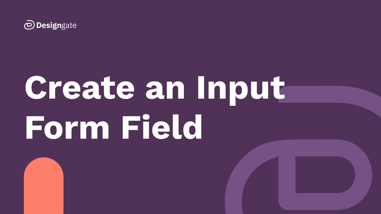 Create a Form Input Field with Figma Variant