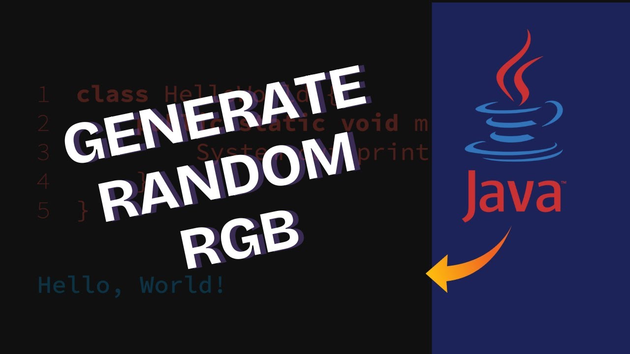 How to Generate Random RGB Colors in Java 2025?