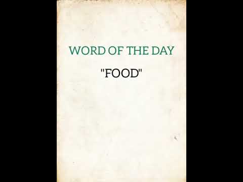 WORD "FOOD" meaning
