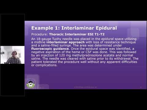 HCGTV: Webinar Snippet - Coding for Pain Management - Interlaminar Epidural