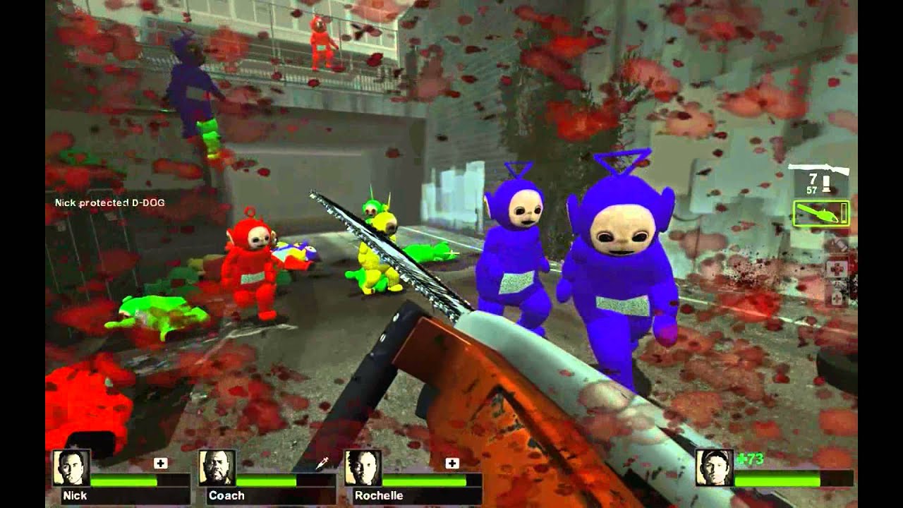 Left 4 Dead 2 Teletubbies Mod Gameplay | Max Settings