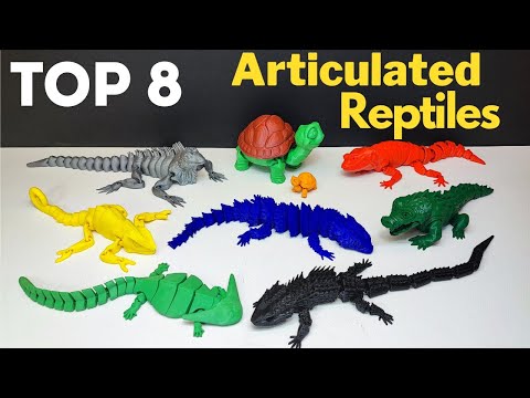 Top 8 Articulated Reptiles to 3D Print_S2 |3D Printable Animal Toys
