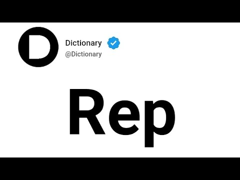 Rep Meaning In English