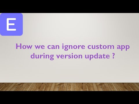 How to ignore custom apps during version update frappe|erpnext #frappe #erpnext #developer #python