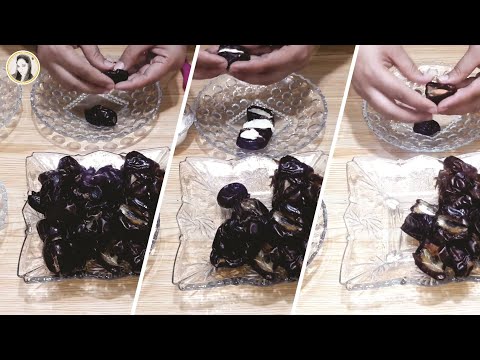 Stuffed Dates 3 Ways Recipe By Kitchen with Hania | KWH