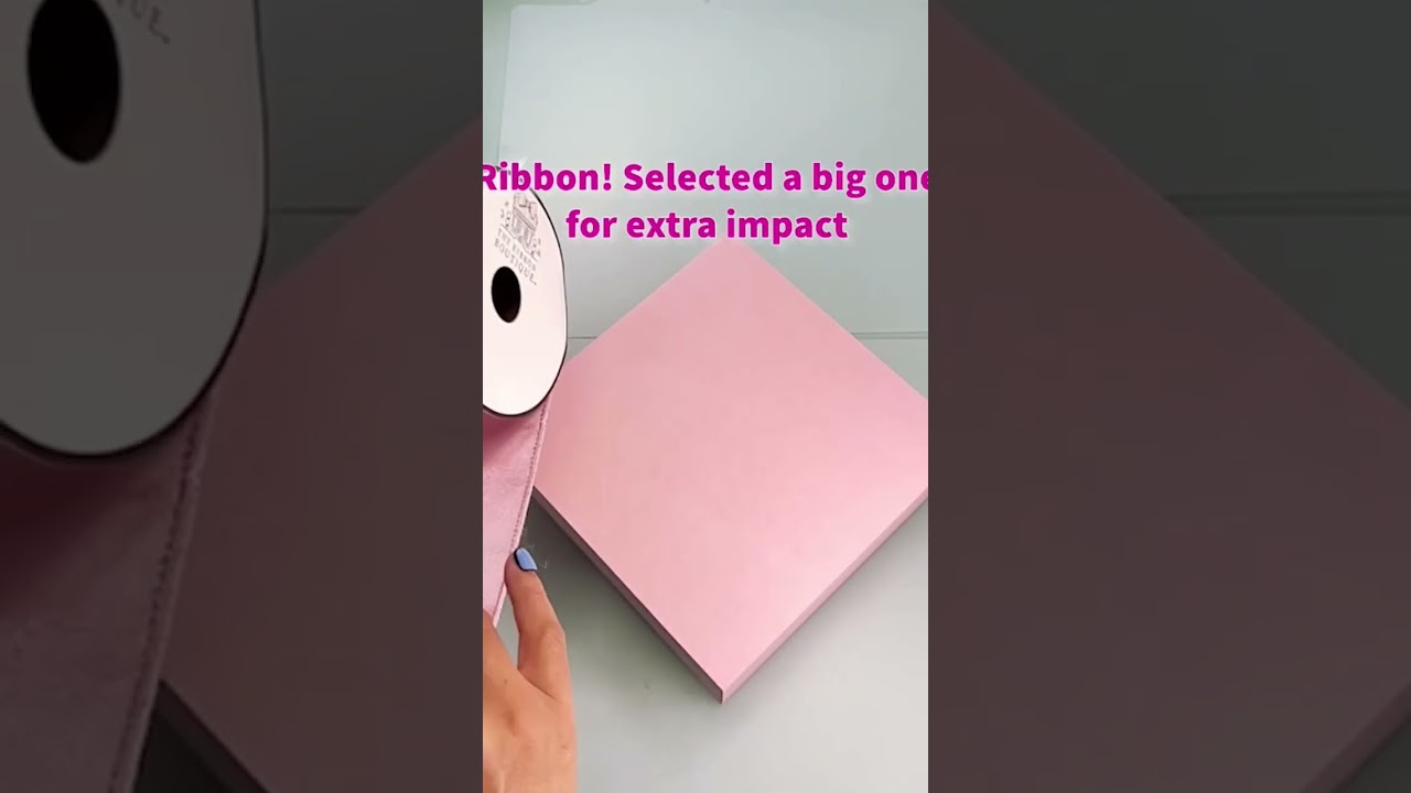 Gift Box Packaging - Wrapping Birthday Present using Pink Box, Dried Flowers & Ribbon