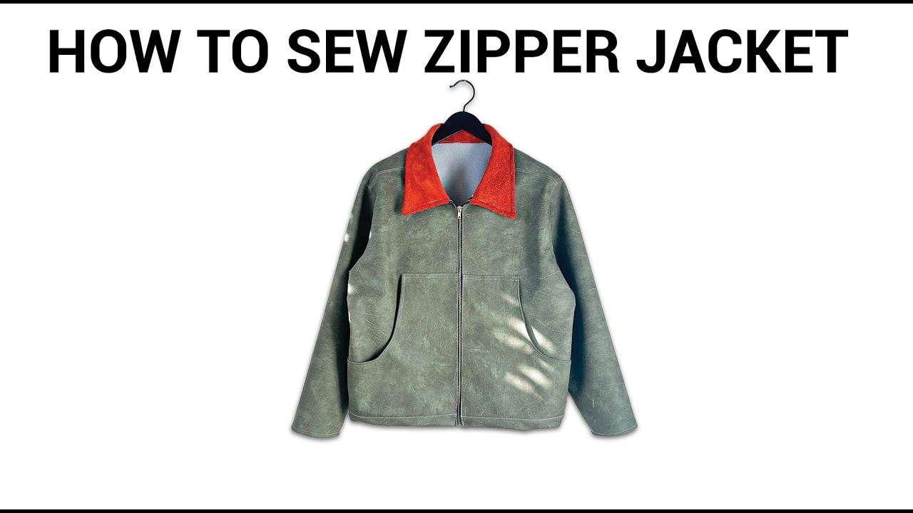 How to Sew a Zip-Up Work Jacket | Carhartt Style DIY Sewing Tutorial for Beginners