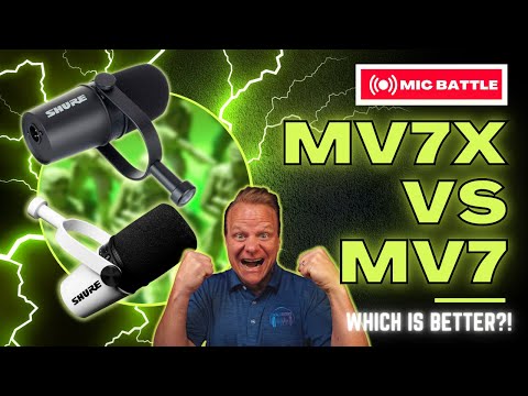 Is The Shure MV7X Better Than The MV7? Mic Battle!