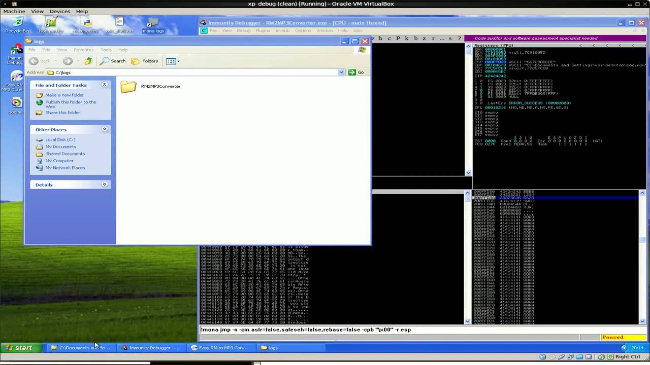 Stack Based Overflows: Exploit writing part 1