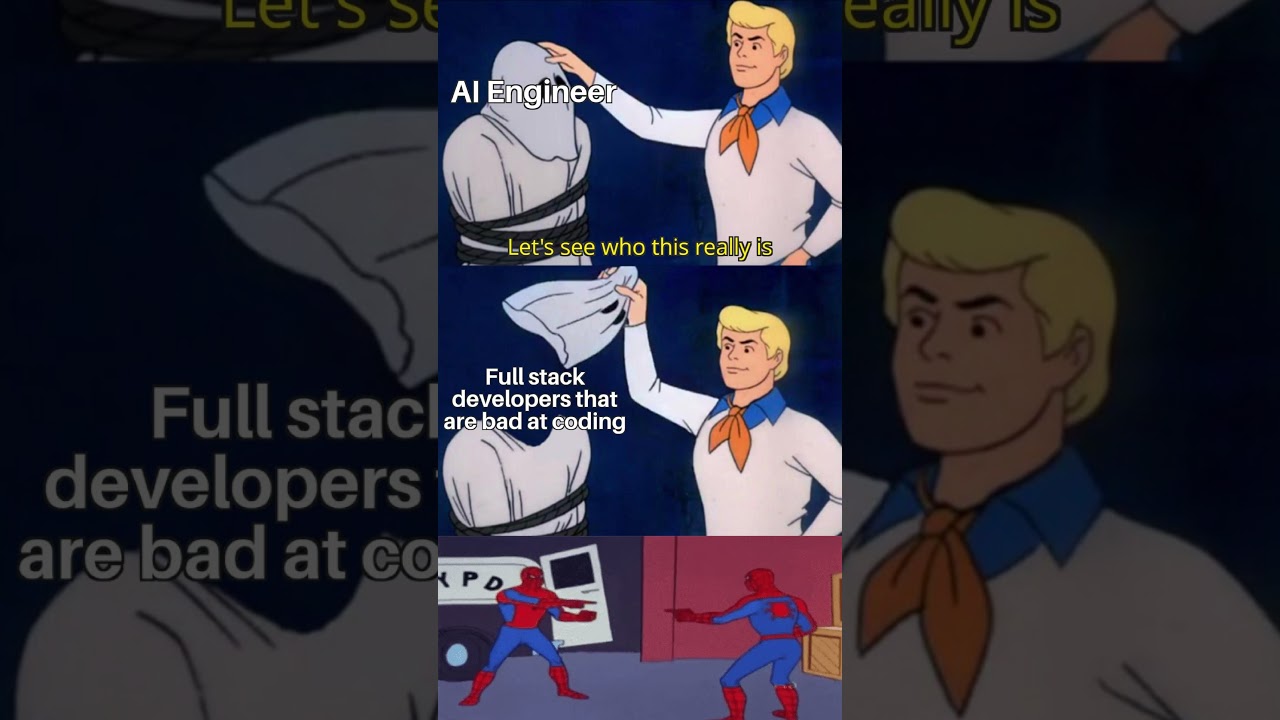 Fullstack developers that are bad at Coding #fullstackdevelopers #aiengineer #ai #codingmemes #dev